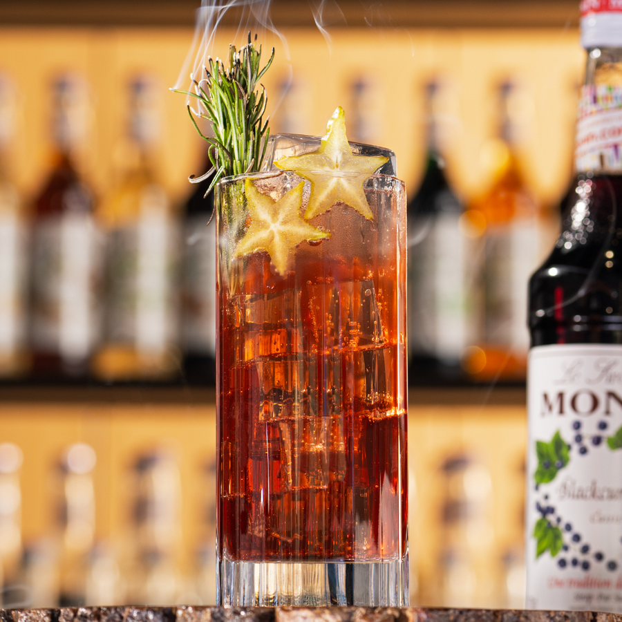 Savory Blackcurrant Thyme Cocktail Recipe by Monin India