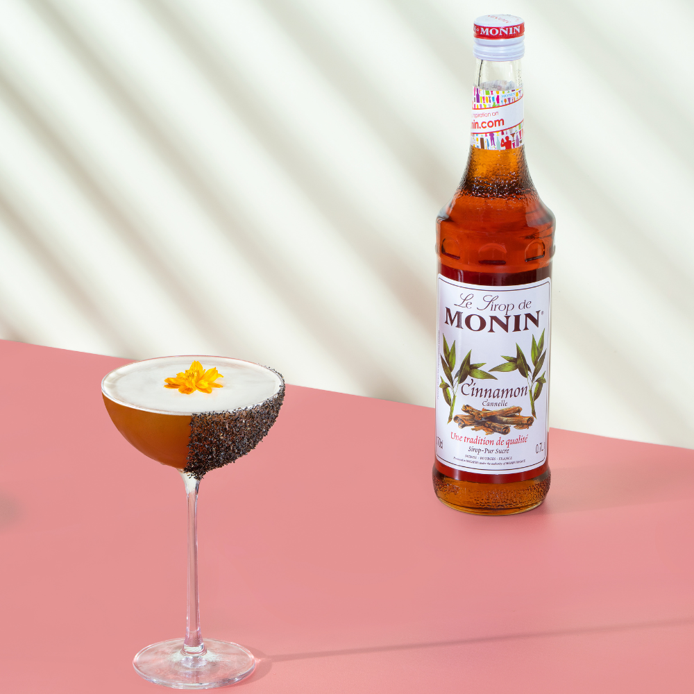 Warm Cinnamon Maple Sour Cocktail Recipe by Monin India