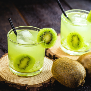 Elegant Kiwi Rose Collins Cocktail Recipe by Monin India