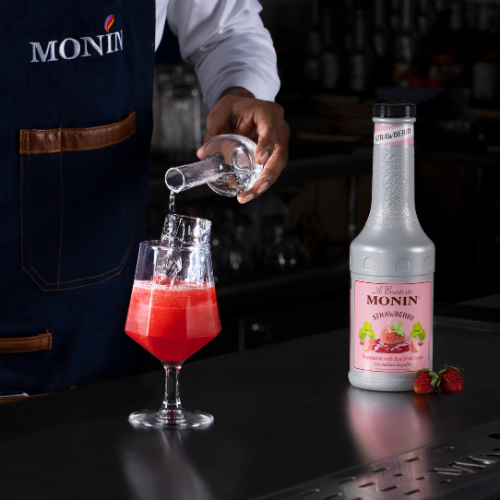 Tart Strawberry Kaffir Lime Cocktail Recipe by Monin India