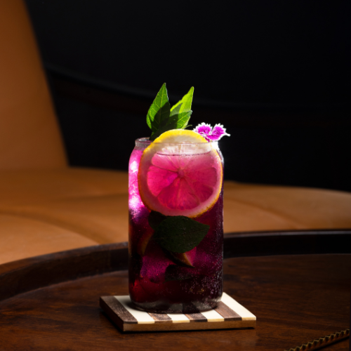 Spicy Jamun Curry Leaves Cocktail Recipe by Monin India